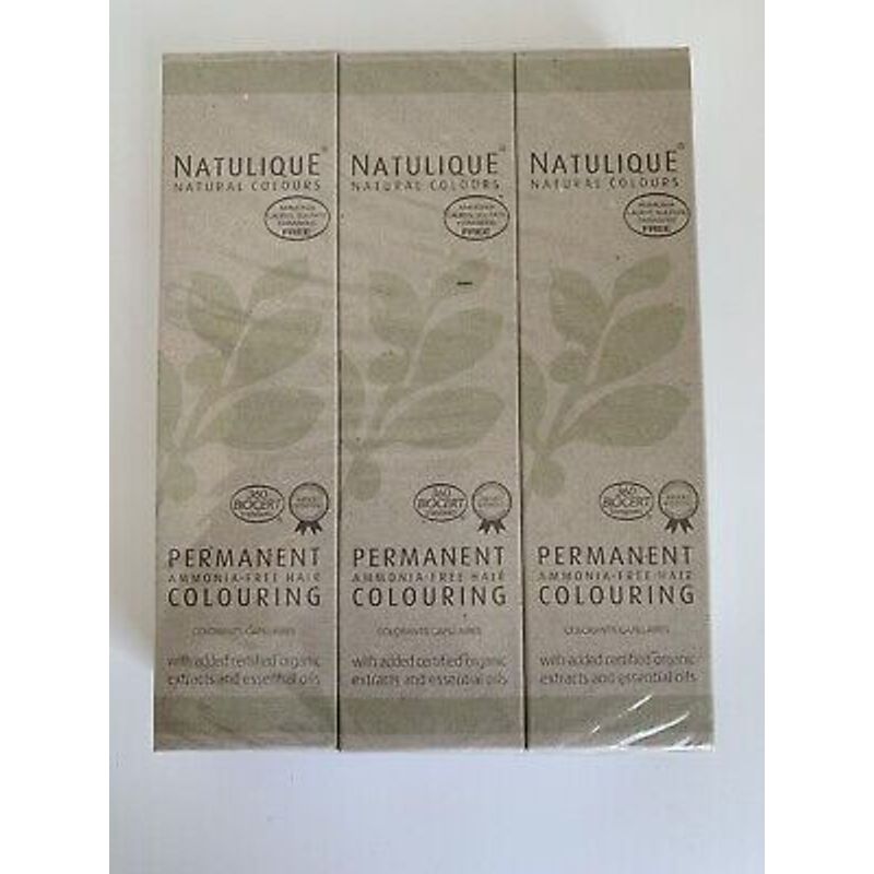 NATULIQUE Ammonia FREE Permanent Hair Color Lot Of 3 - 4.3 Dark Golden ...