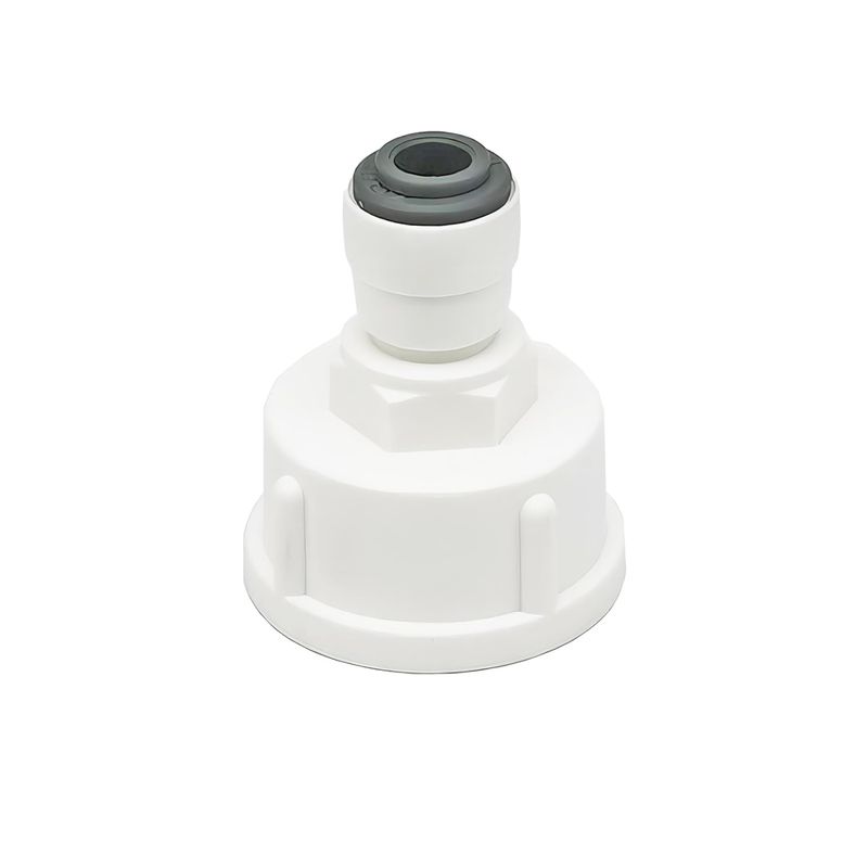 Qrity RO Water Filter Fitting, 1/4" Quick Connect Straight to 3/4 ...