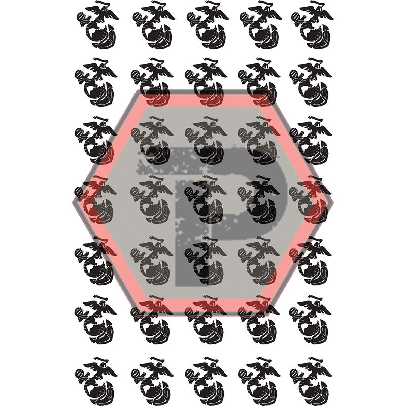 Tactical Penguin EGA Marines Stencil, 7x11", High Bake - High Heat ...
