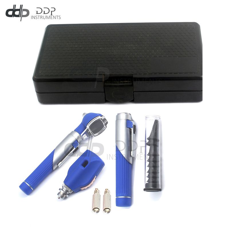 PREMIUM FIBER OPTIC Otoscope Ophthalmoscope Examination LED Diagnostic ...