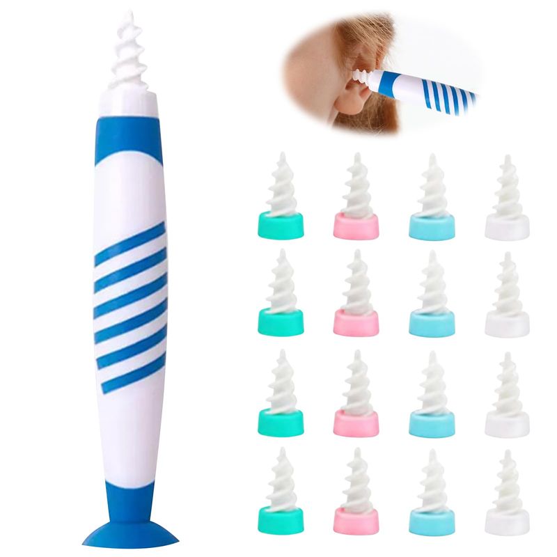 Ear Wax Removal, Ear Wax Remover, Spiral Soft Silicone Ear Cleaner ...