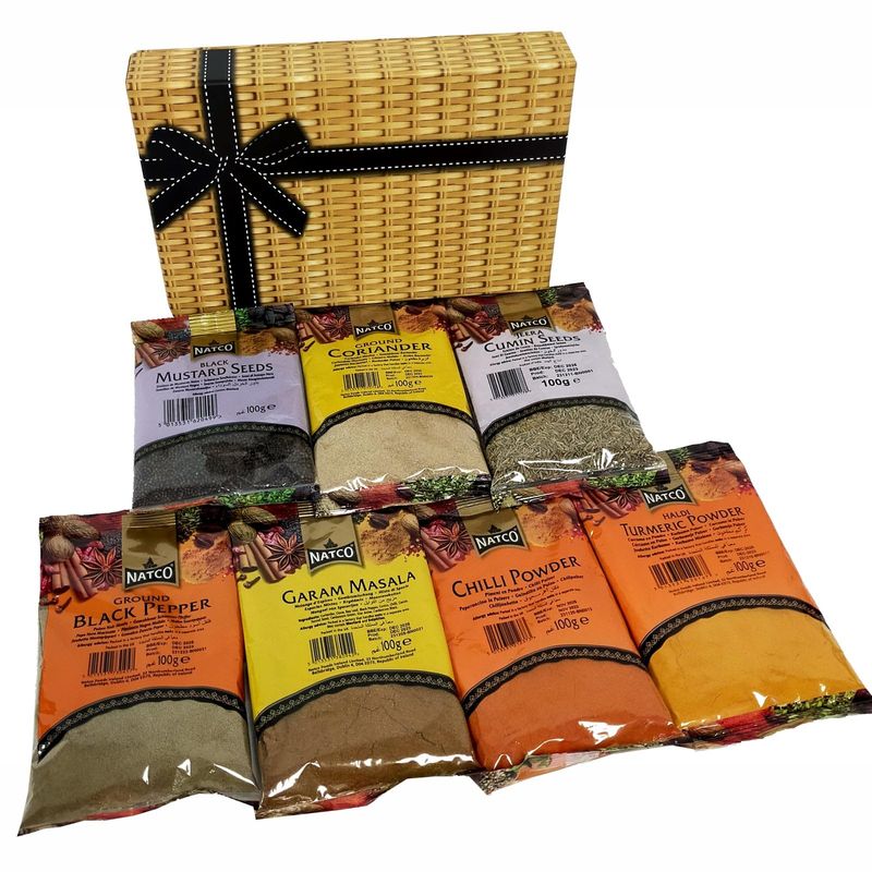 Authentic Indian Spice Gift Box| 7 Spice Refill Pack for Your Kitchen ...