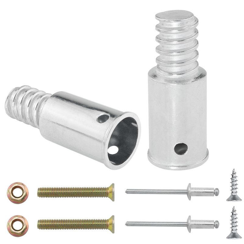 ITROLLE 2PCS 22mm/0.87inch Threaded Tips Replacement Metal Threaded ...