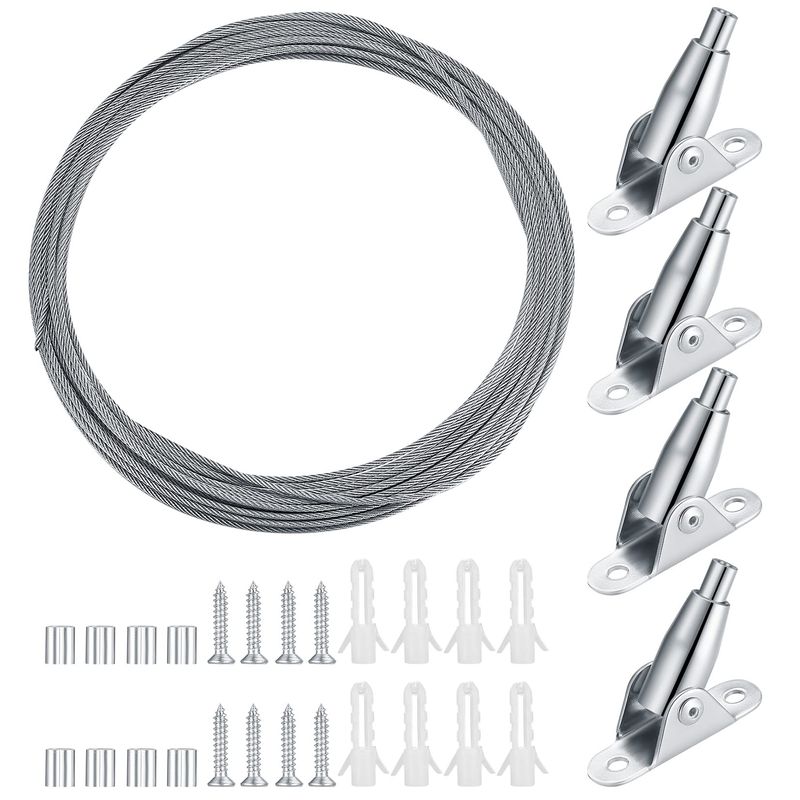 10M Stainless Steel Wire Rope Kit, 2mm Shower Curtain Wire Rope Kit ...