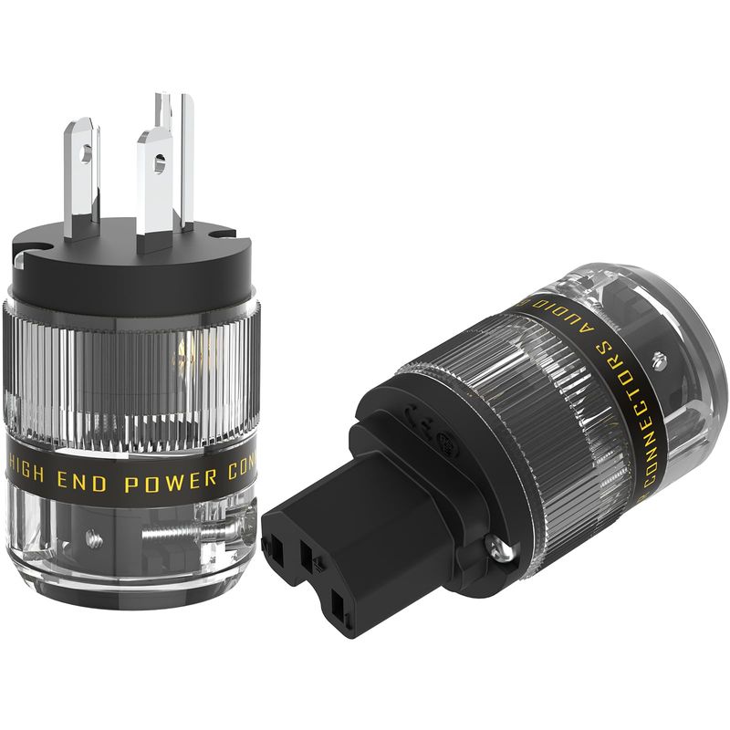 Preffair Audio Power Plug Brass 3 Pin Power Connector 15A/ 125V 10A ...