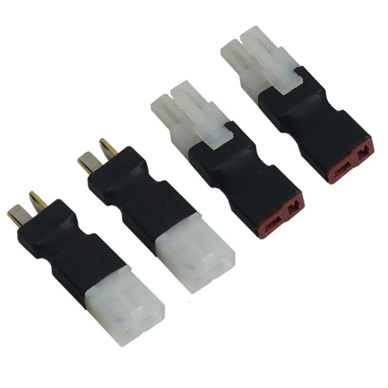 2pcs Tamiya Plug Male Connector to Deans T Plug Female Connector ...