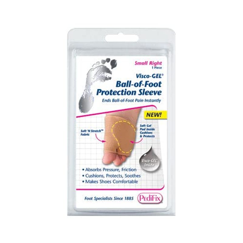 PediFix Visco-Gel Ball-of-Foot Protection Metatarsal Sleeve, 1 Pack ...