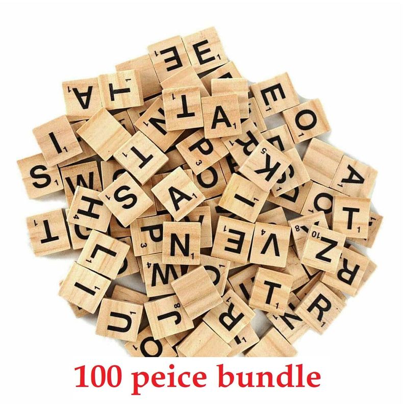 Scrabble Tiles Letters, Wooden Letters, Scrabble Letters for Crafts ...
