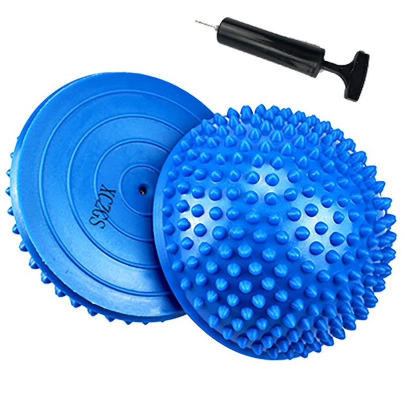 2PCS Hedgehog Balance Pods, Pimples Pilates Ball, Half Spiky Fitness ...