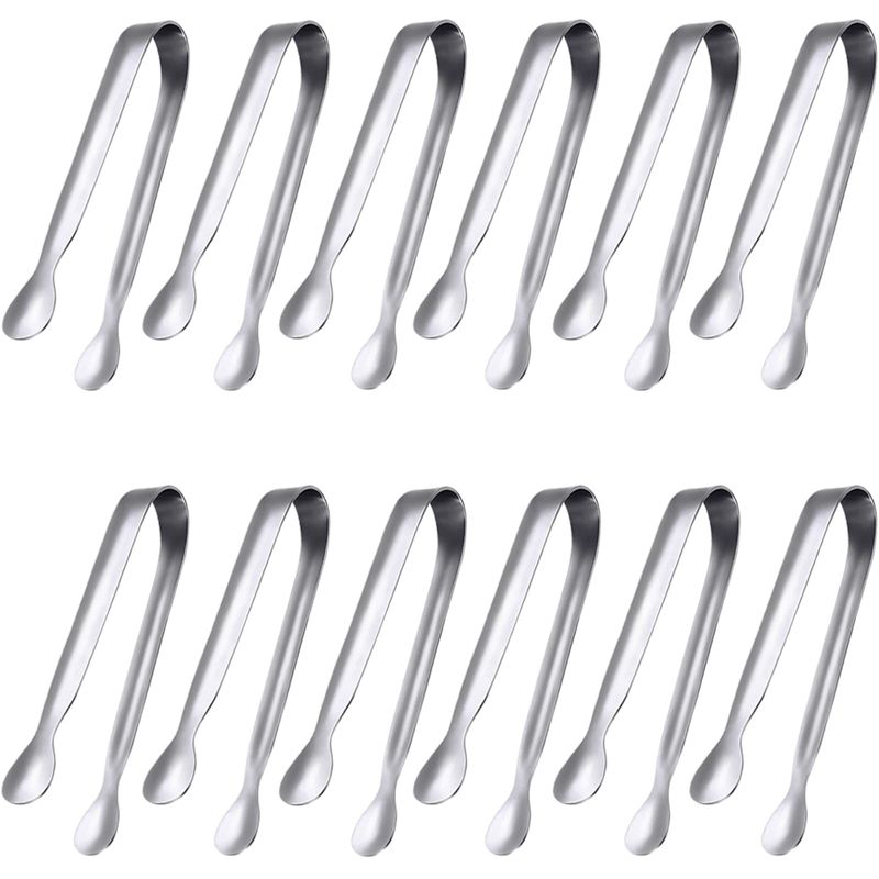 JCREN 12 Pack Serving Tongs, Small Serving Utensils for Catering, Food ...