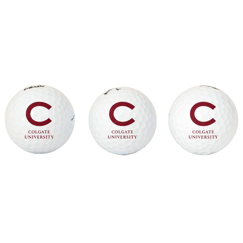 Desert Cactus Colgate University Golf Balls 3 Pack Full Color Golf Ball ...