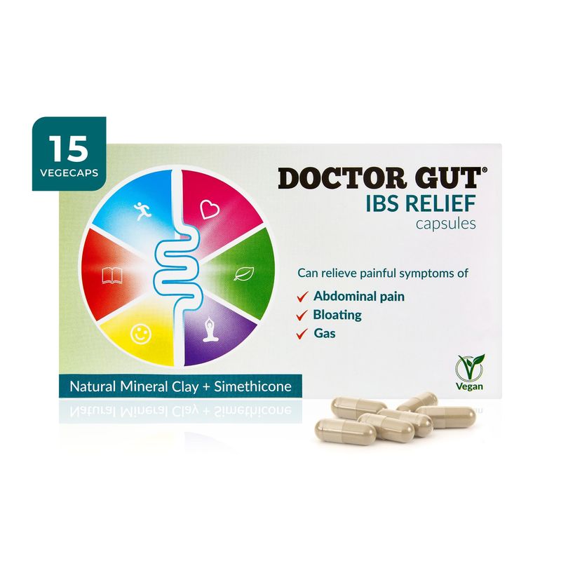 Doctor Gut IBS Relief Capsules, 15 Caps - Stomach Pain Relief, Bloating ...