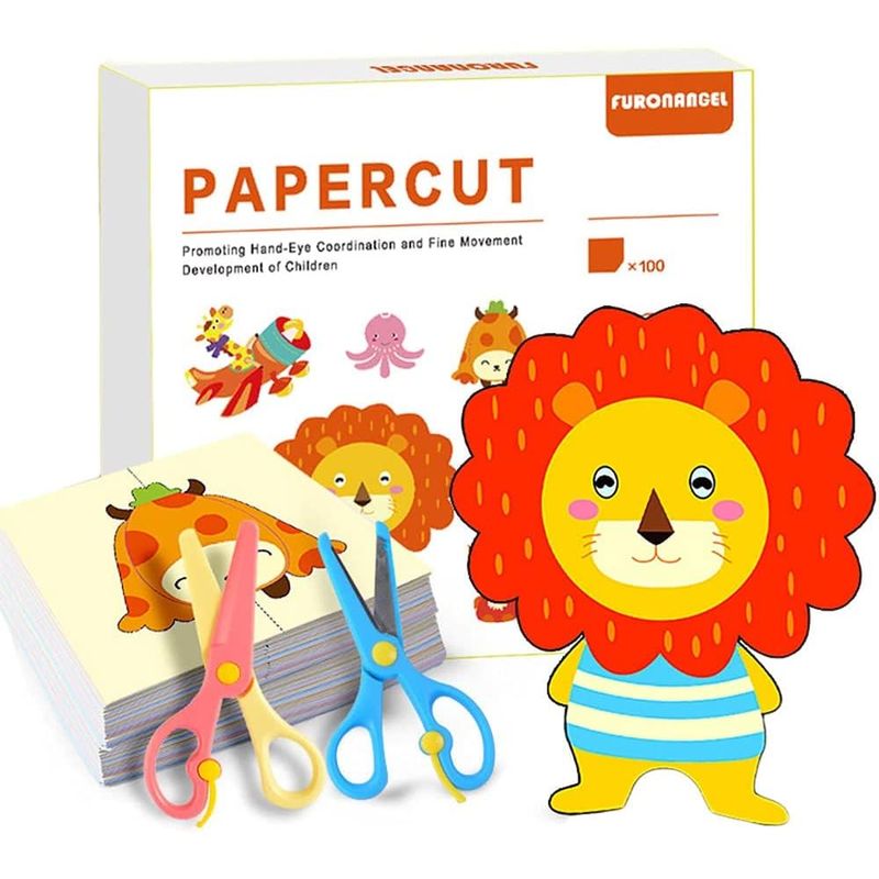 Scissor Skills Activity Book For Kids Ages 3-5,Paper Cutting Art, Kids ...