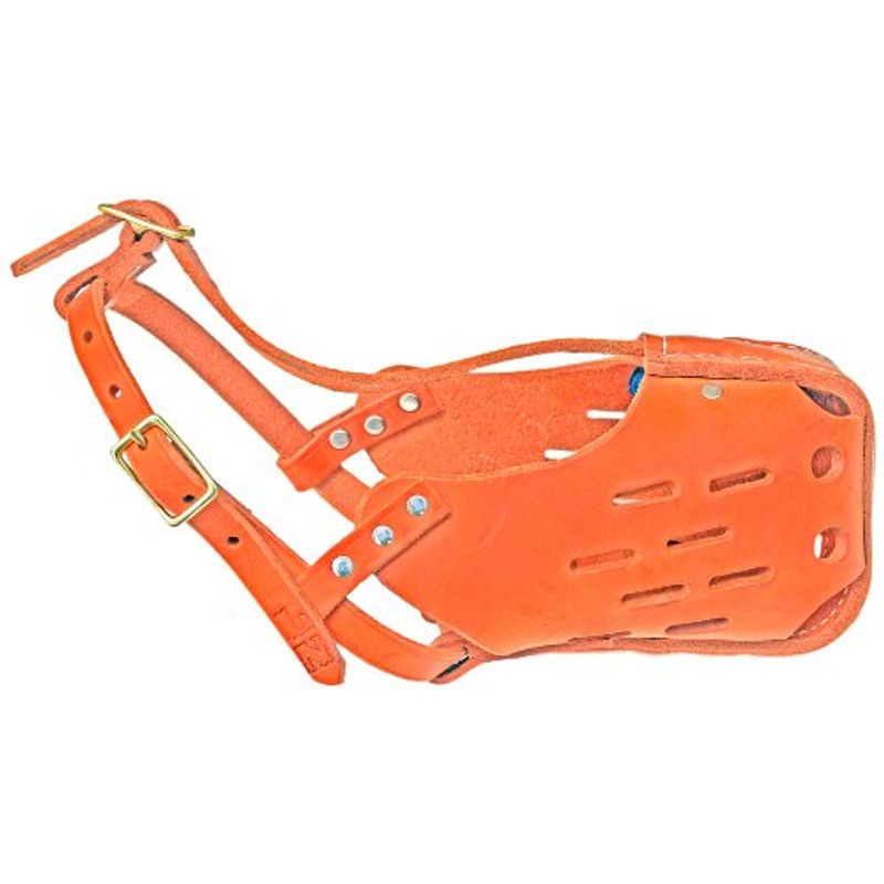 Signature K9 Standard Leather Muzzle, Large Narrow, Tan - Online ...