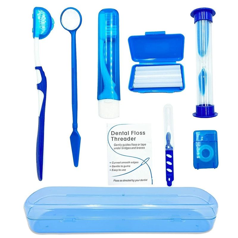 Braces Cleaning Kit Portable Orthodontic Toothbrush Oral Care 8pcs-pack ...