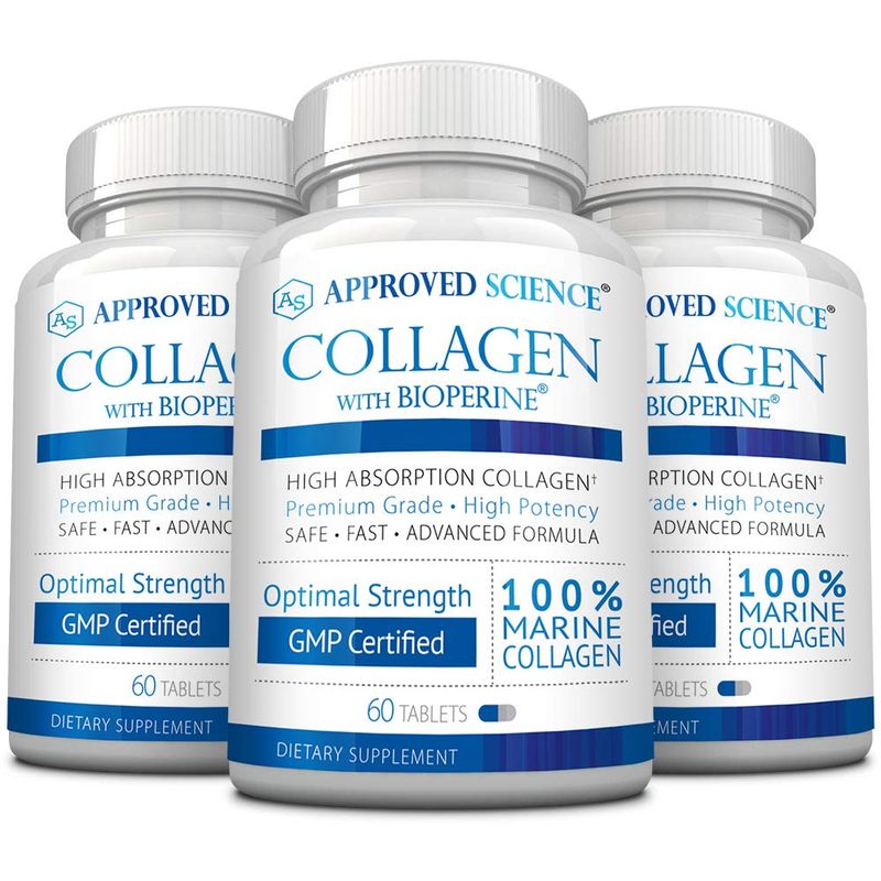Approved Science Collagen Pills - Absorbable Marine Collagen Types I ...