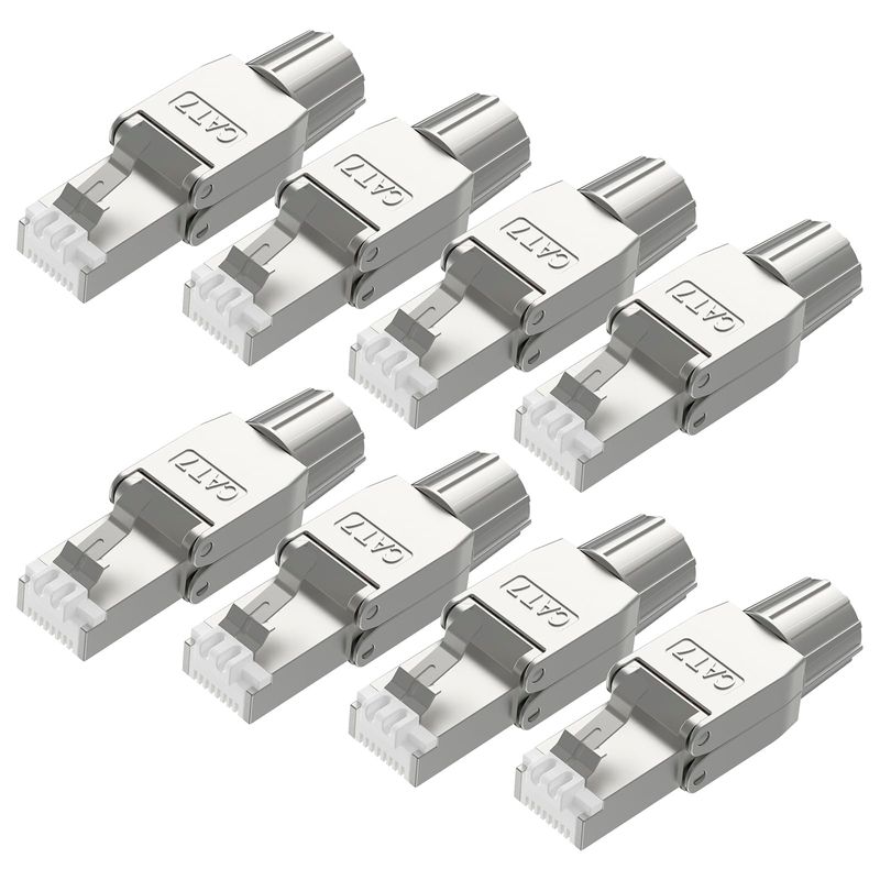 VCELINK RJ45 Connector, Tool-free for Installation Cable, Cat7, Cat6A ...