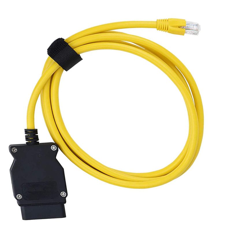 OBD to Ethernet ，ENET Rj45 Cable ethernet Connector Tools to OBD2 Cable ...