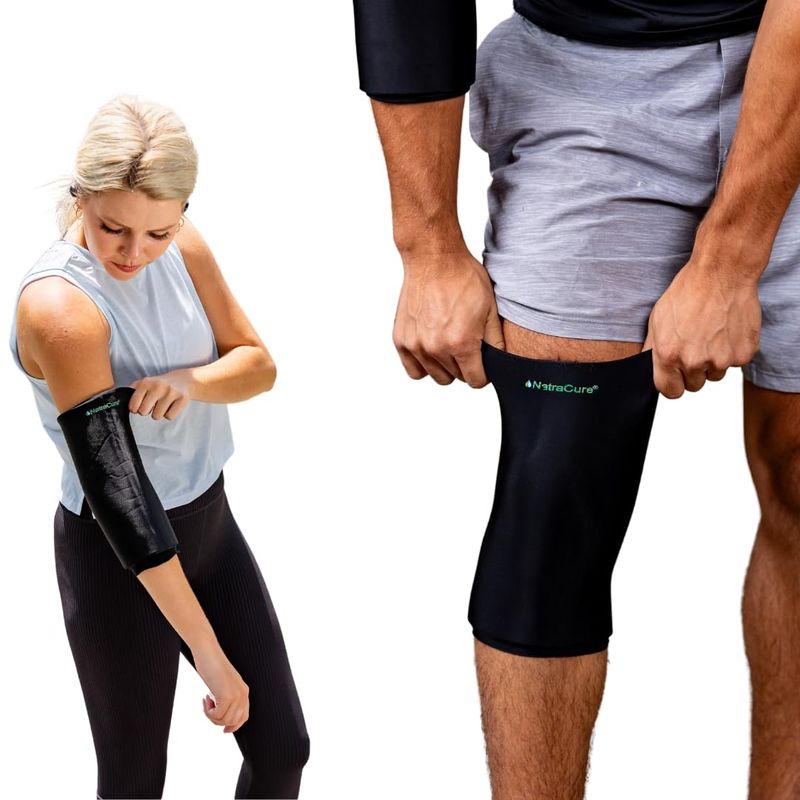 NatraCure Cold Therapy Compression Sleeve for Injuries & Pain Relief ...