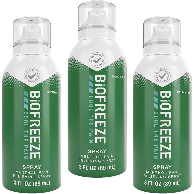 BIOFREEZE COOL THE PAIN FAST ACTING MENTHOL PAIN RELIEF SPRAY (3 PACK) - Online Marketplace ...