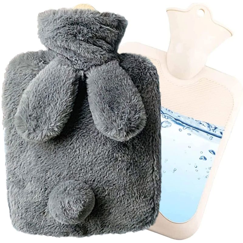 Hot Water Bottle, Cute, Soft, Water Filling Type, 3.3 fl oz (1 L) Hot ...