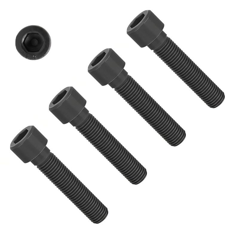 TERF® M10 X 25mm Hex Socket Cap Head Machine Screws Self Colour Black ...