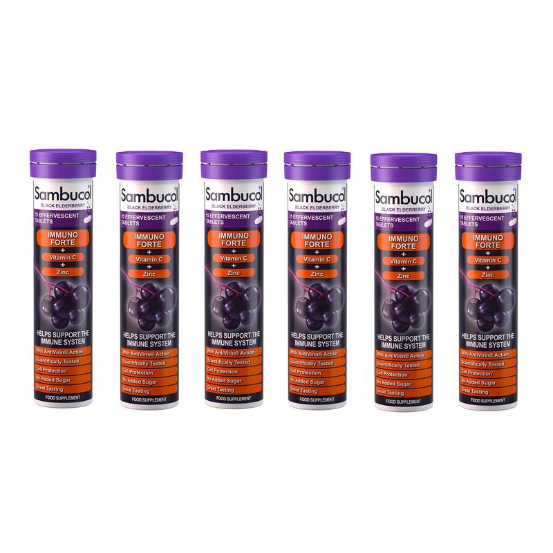 Sambucol Effervescent Immuno Forte Effervescent Tablets x 6 - Online ...