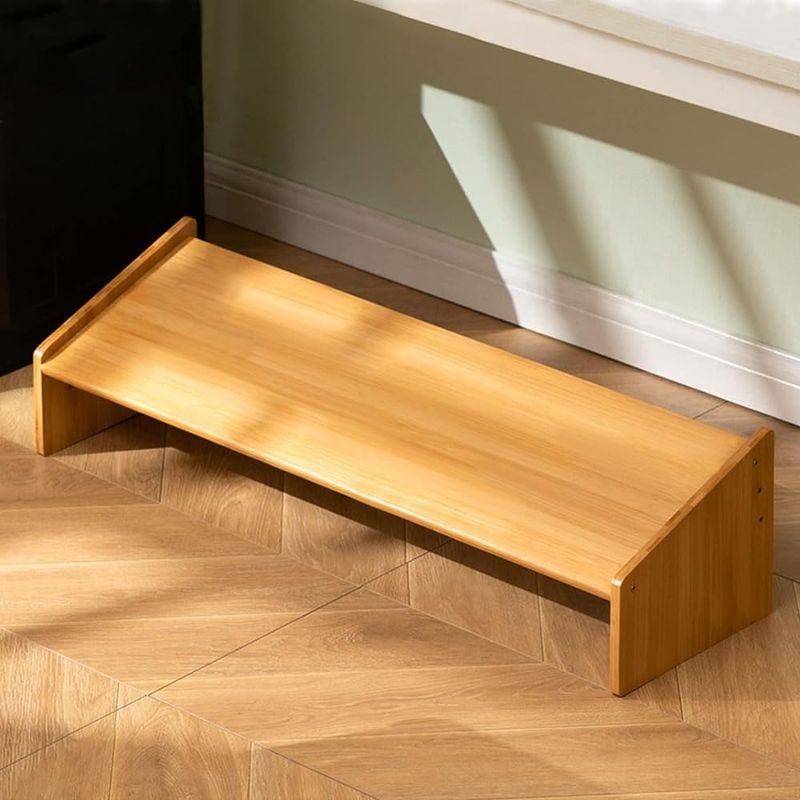 Catonlifer Foot Rest, Natural Bamboo Footrest, Adjustable Angle and ...