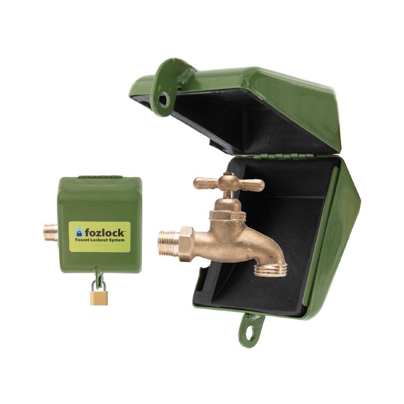 Fozlock Outdoor Faucet Lock System - Insulated Water Spigot Lock and ...