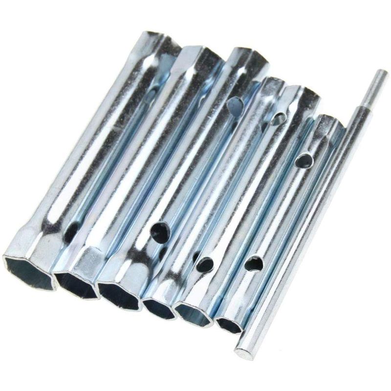 6PCS Dual-Ended Wrench Socket Plumber Back Nut Tap Spark Plug Spanner ...