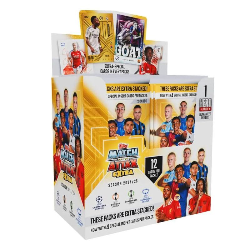 Topps Match Attax 24/25 Extra - Full Box - Contains 24 Packs (288 Cards ...