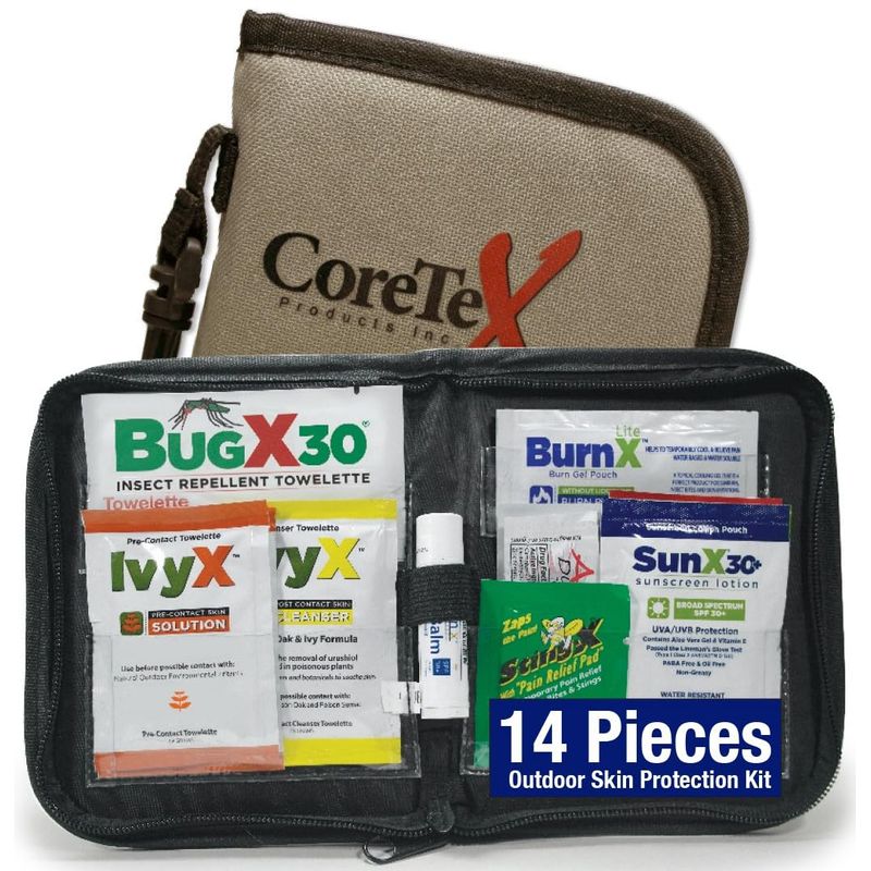 CoreTex 14-Piece Outdoor Skin Protection Kit – Includes Sunscreen ...