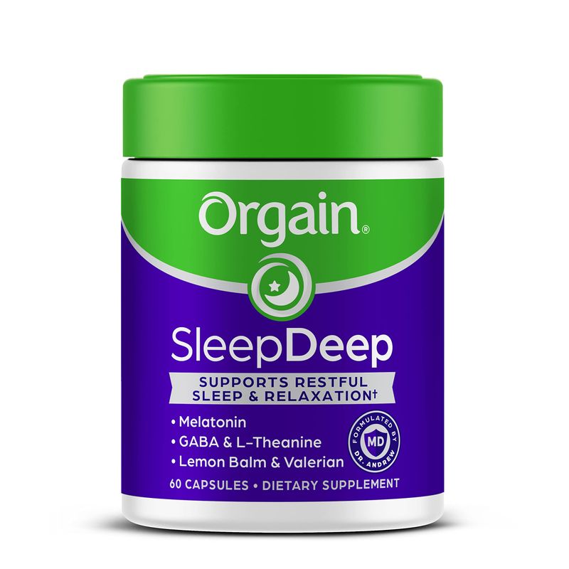 Orgain SleepDeep, Melatonin Sleep Aid Support Supplement with Magnesium ...