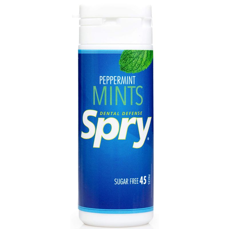 Spry Xylitol Peppermint Mints Sugar Free Candy - Breath Mints That ...