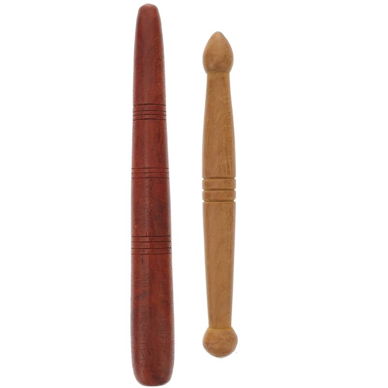 COHEALI Skin Care Tools Wood Massage Rod 2pcs Wooden Point Massaging ...