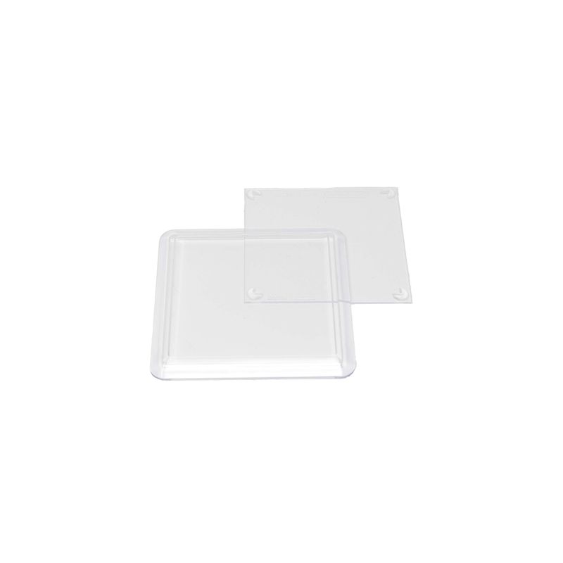 Ten Acrylic Clear Square Plastic Coasters (extra depth for craft ...