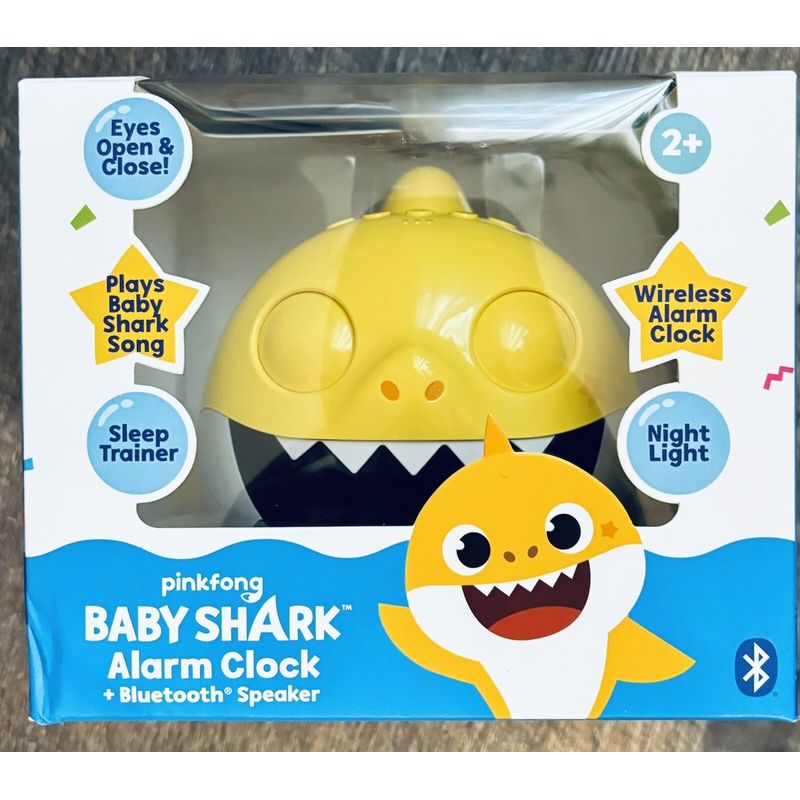 NEW Nickelodeon Pinkfong BABY SHARK Alarm Clock Bluetooth Speaker Sound ...