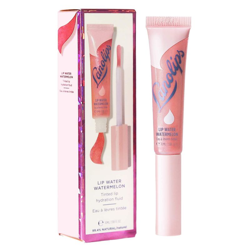Lanolips Lanolin Lip Water, Watermelon - Hydrating Lip Tint Serum with ...