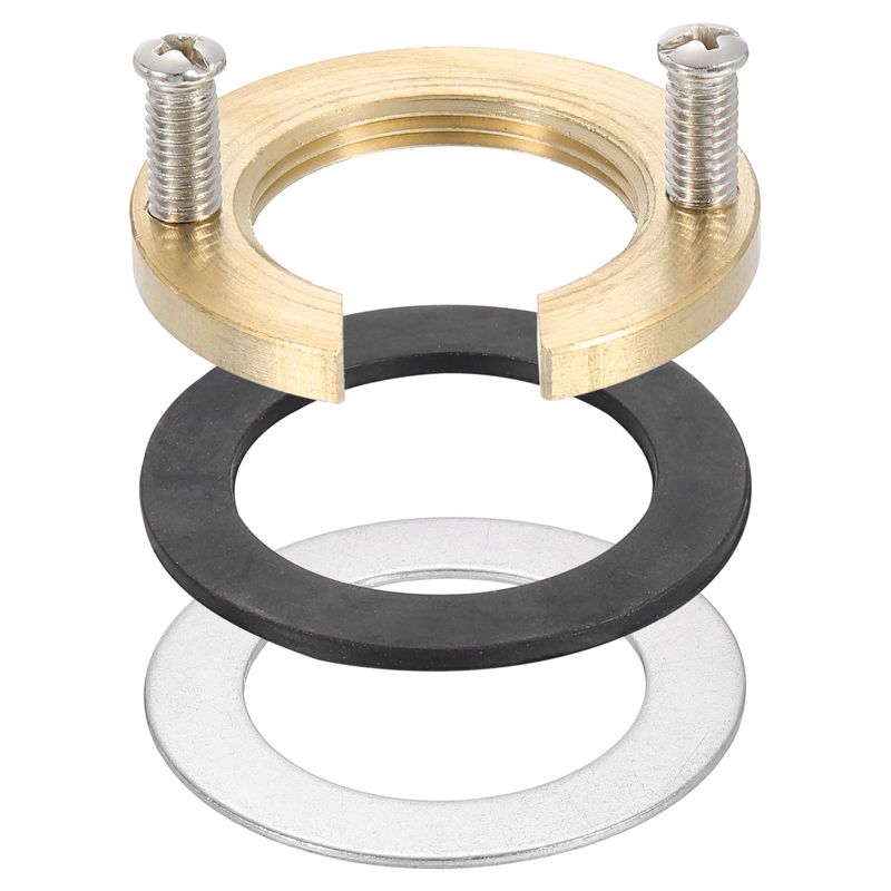 sourcing map Female Thread Hex Lock Nut M32 Brass C-Type Single Hole ...