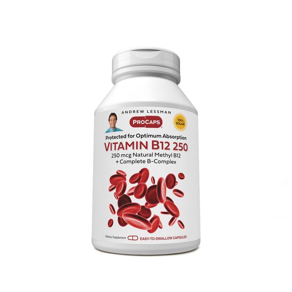 ANDREW LESSMAN Vitamin B12 250 60 Capsules - Absorption-Protected ...