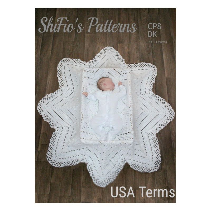 CROCHET PATTERN for Babies Shawl, Baby's Shawl Crochet Pattern, Baby ...