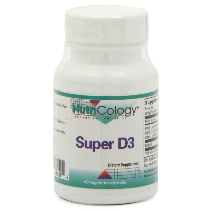 Nutricology Super D3 Dietary Supplement - Bone & Immune Support ...