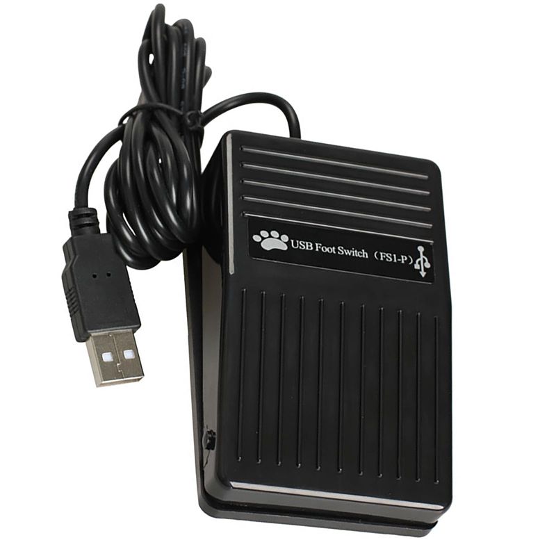 One Key Program USB Single Foot Pedal, Keyboard Mouse Gaming Action HID ...