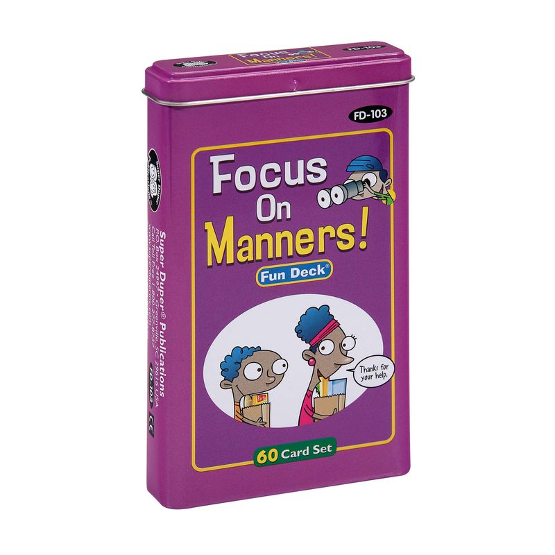 Super Duper Publications | Focus on Manners Fun Deck | Behavior and ...