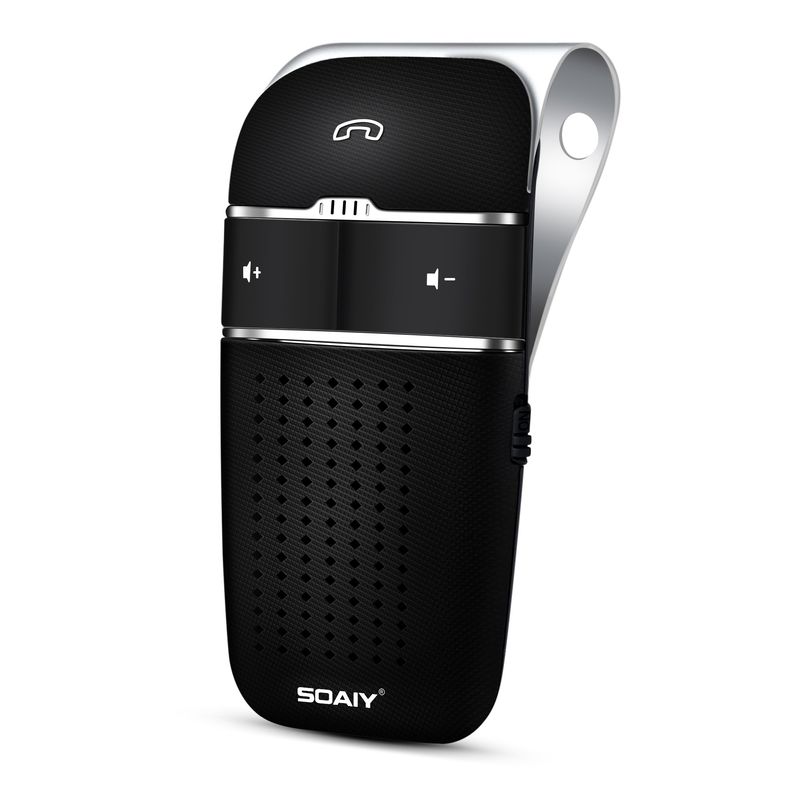 SOAIY S-32 Automatically Shake Power On Bluetooth In Car Speakerphones, Voice Commands Hands ...