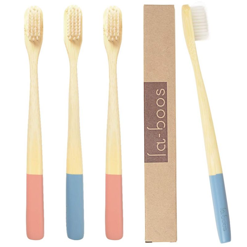 Bamboo Toothbrushes Pack of 4 | eco-Friendly & Biodegradable | Non ...