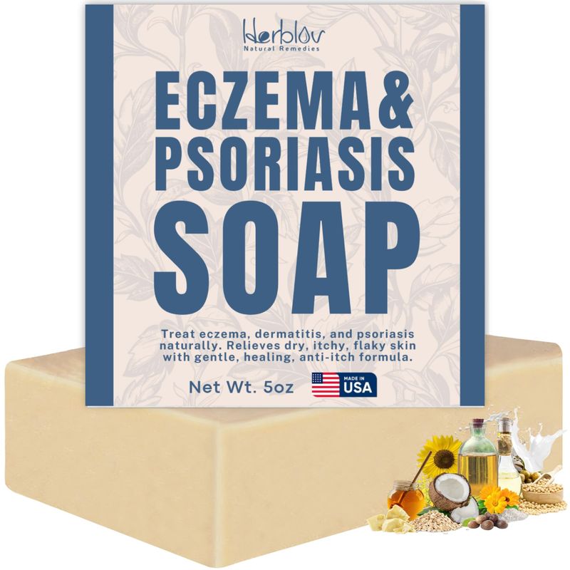 Eczema Soap Bar for Face and Body – All Natural Dermatitis, Psoriasis ...