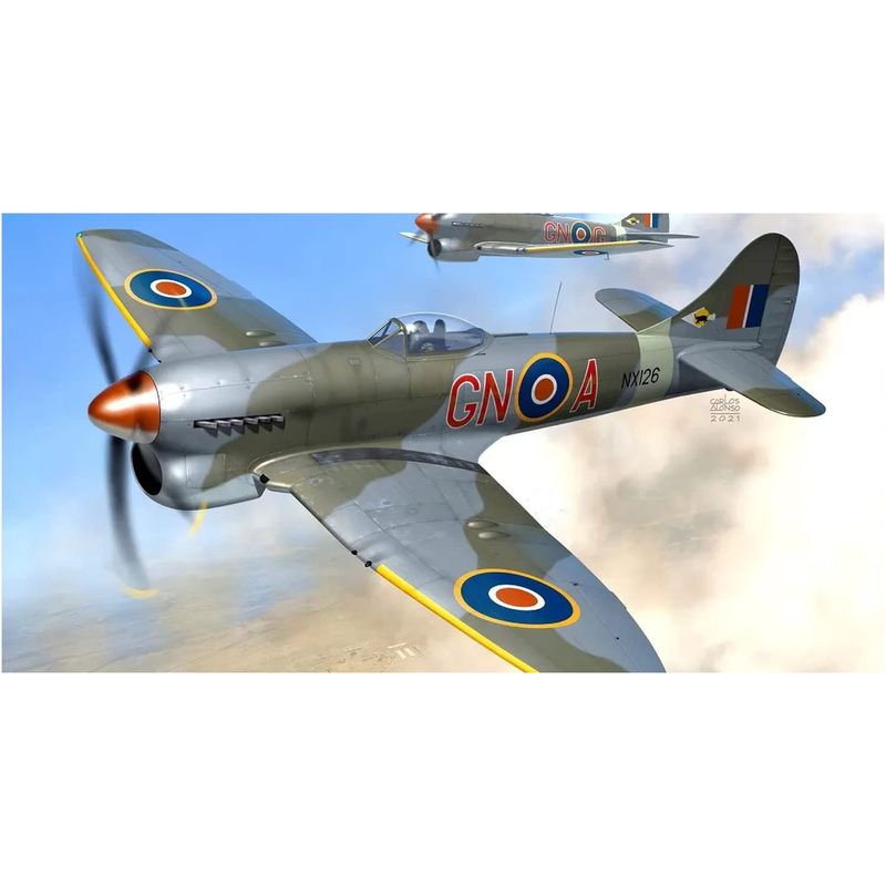 KP Model 1/72 Royal Air Force Hawker Tempest F.6 Plastic Model KPM0223 ...