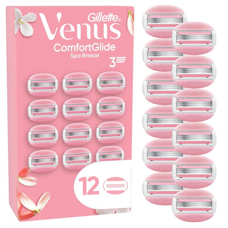 Gillette Venus ComfortGlide Spa Breeze Women's Razor Blades - 12 ...