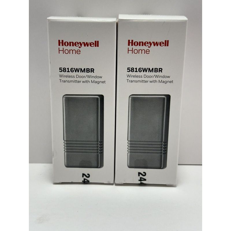 2 x Brand New Honeywell Brown 5816WMBR Wireless Door/Window Sensors LOT ...